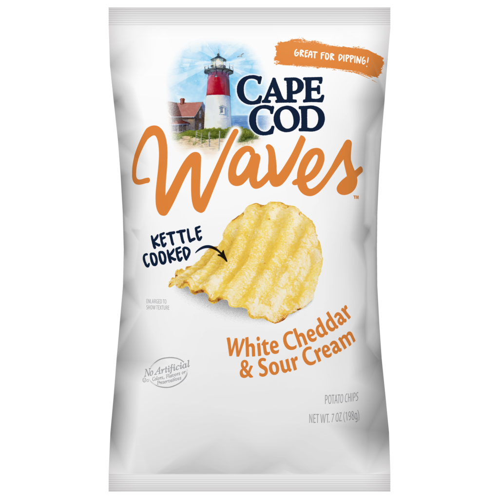 Waves White Cheddar & Sour Cream - Cape Cod Chips